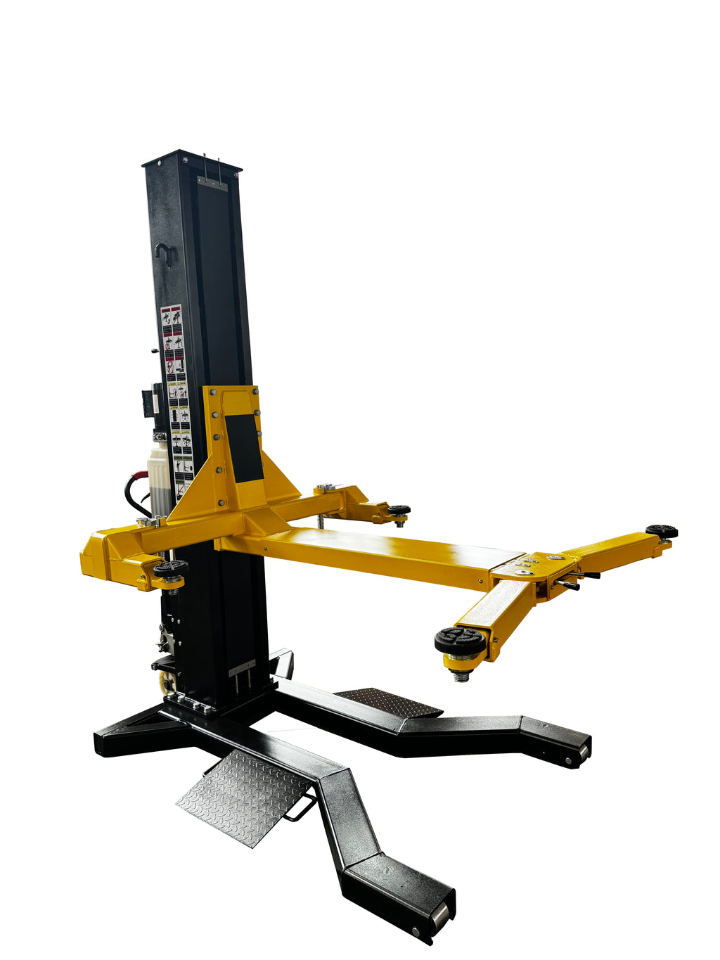 MOVEABLE SINGLE POST LIFT CAR LIFT 6,000 LB CAPACITY – HALO LIFTS