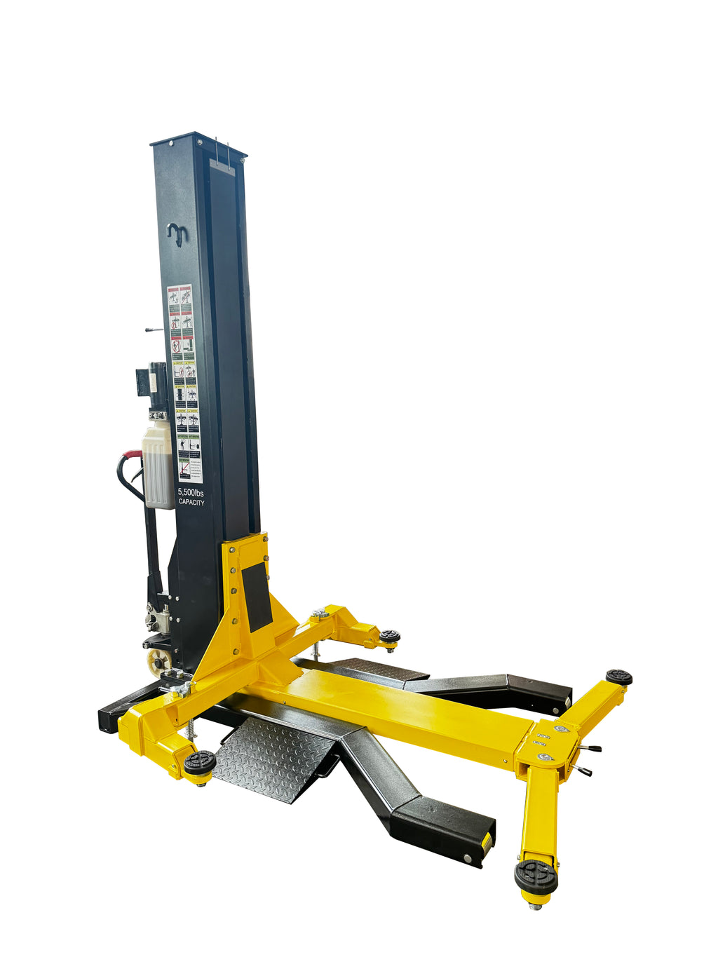 MOVEABLE SINGLE POST LIFT CAR LIFT 6,000 LB CAPACITY – HALO LIFTS