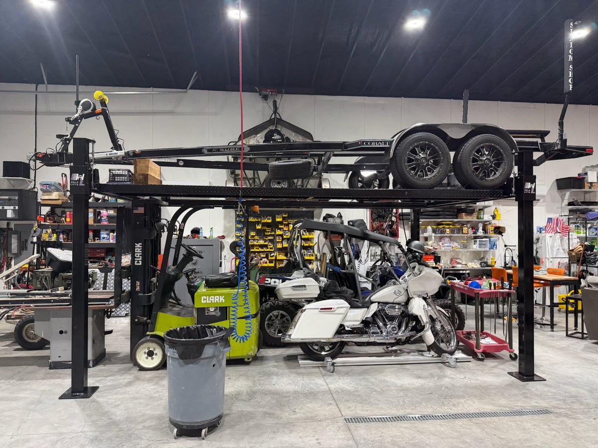 HALO LIFTS PRO Trailer Lift 4 Post Car Lift - 7,500 LBS Capacity